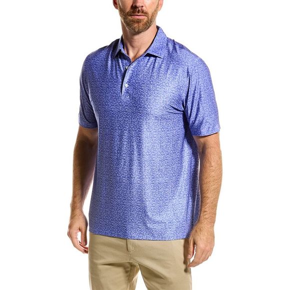 Hickey Freeman | Shirts | Hickey Freeman Mens Golf Polo Shirt Blue ...